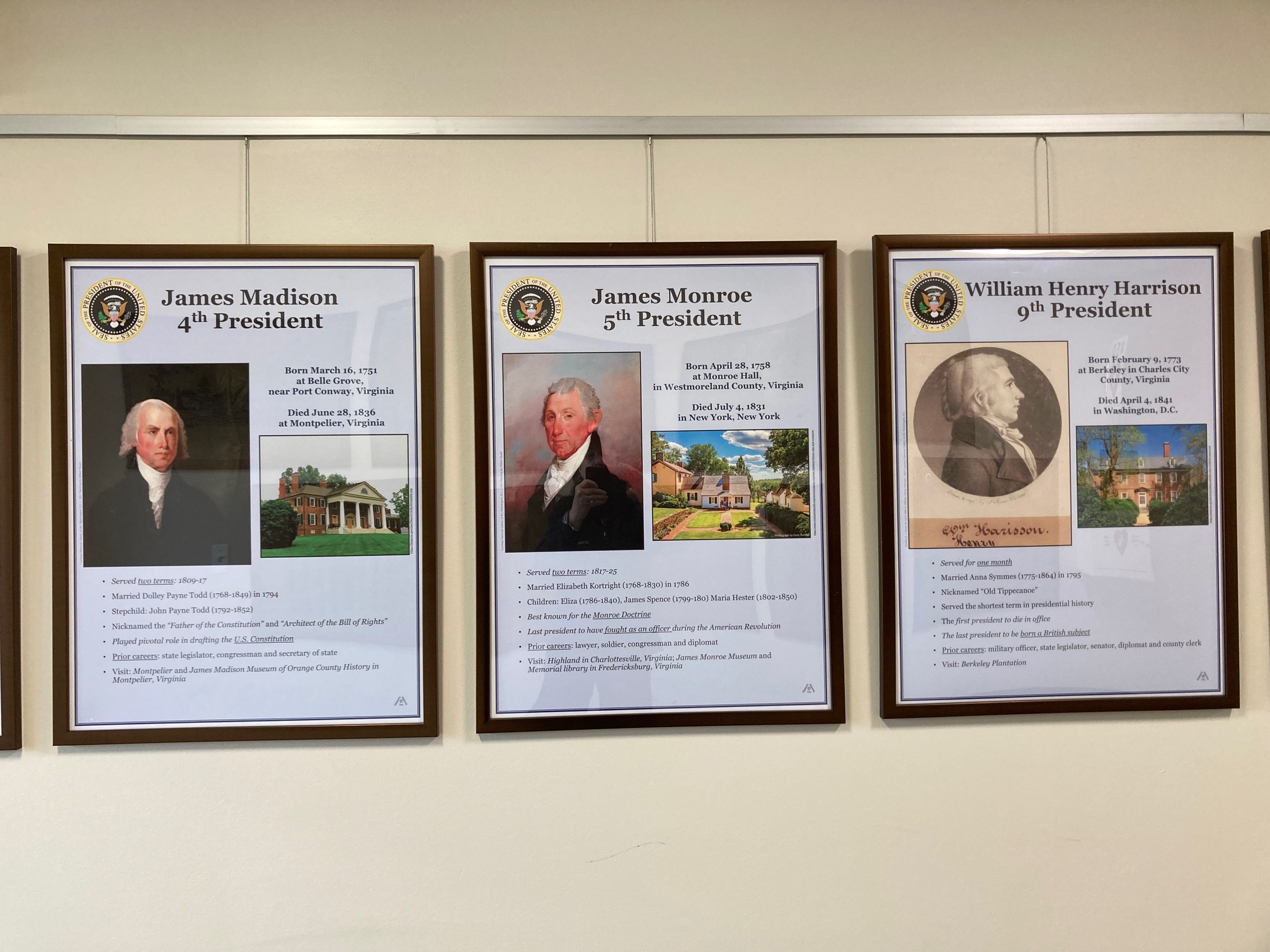 U.S. Presidents Born in Virginia | Historic Vienna, Inc.